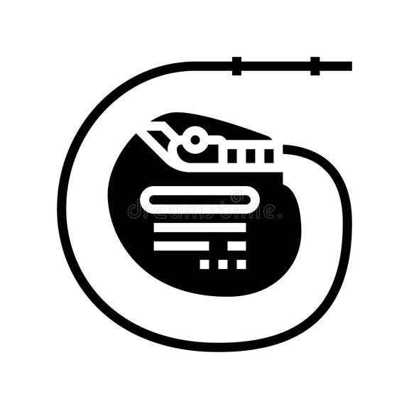Pacemaker Biomedical Glyph Icon Vector Illustration Stock Vector ...
