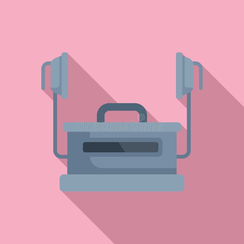 Pacemaker Defibrillator Icon Flat Vector. Automatic Care Massage Stock ...