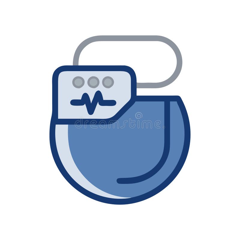 Pacemaker Technology Icon stock vector. Illustration of innovation ...