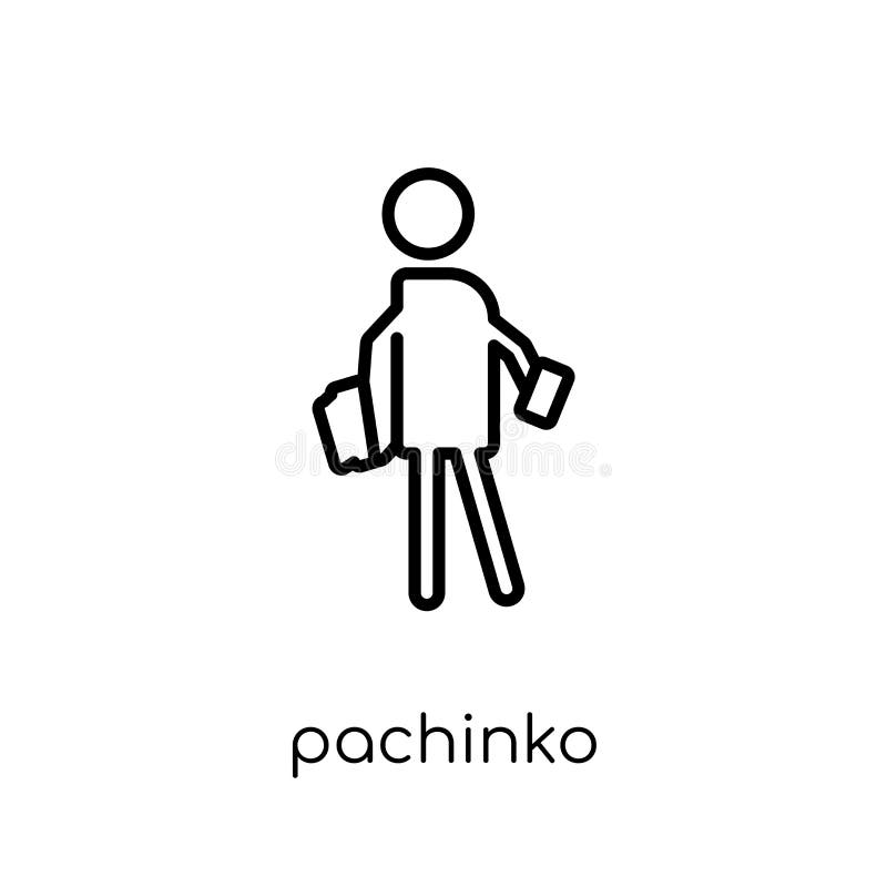 Pachinko Linear Icon. Modern Outline Pachinko Logo Concept on Wh Stock ...