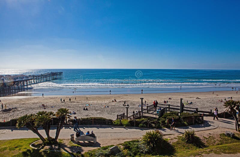 Pacific Beach, California stock image. Image of waves - 173451575