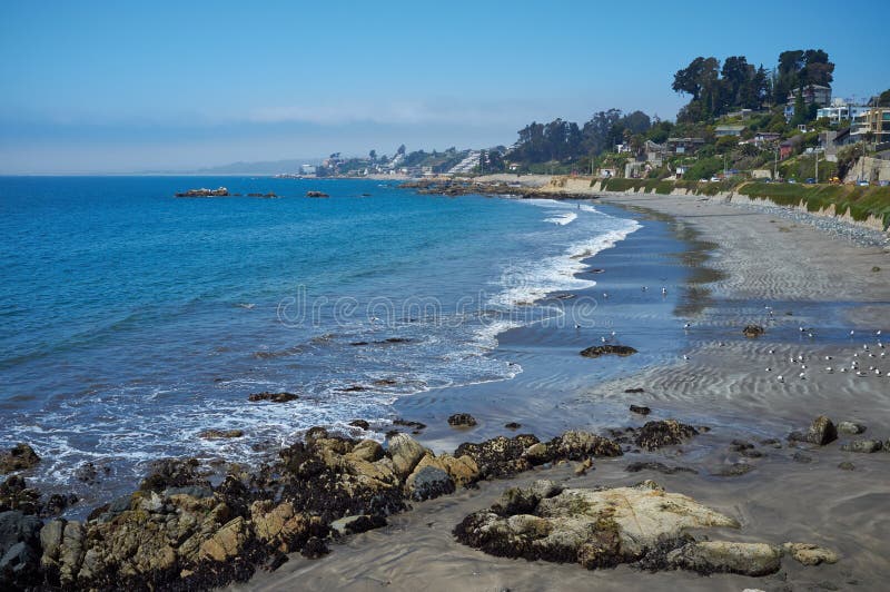 Pacific Coast of Chile stock image. Image of beach, chilean - 49742471