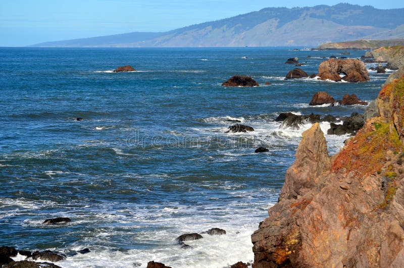 Pacific Coast Landscape Northern California Stock Photo - Image of ...