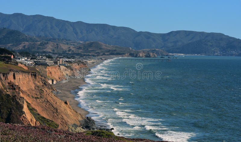 Pacific Coast, Pacifica California Stock Photo - Image of energy ...