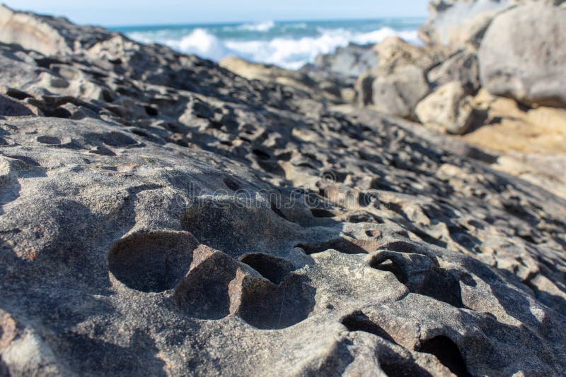 Eroded coastal rocks stock photo. Image of eroding, coast - 136838422