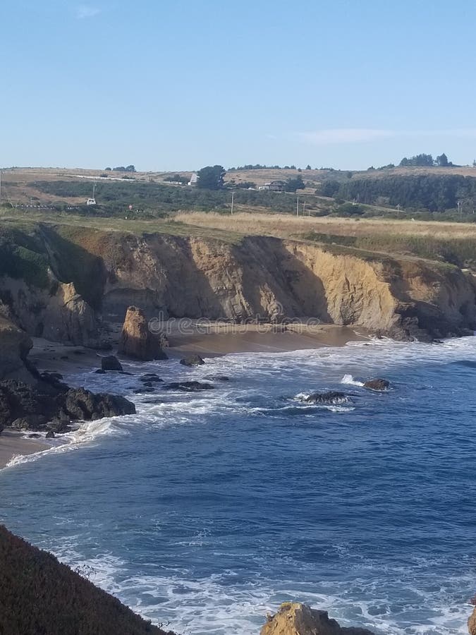 Pacific coast shoreline stock image. Image of coast - 122725827