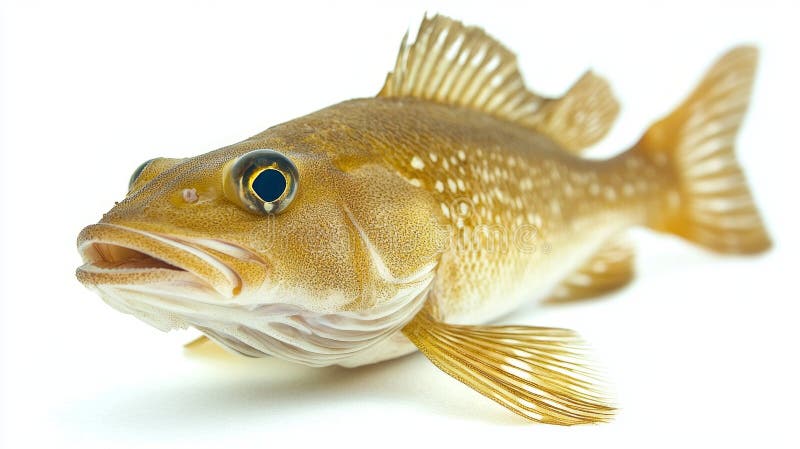 Pacific Cod Known Scientifically As Gadus Macrocephalus is Positioned ...