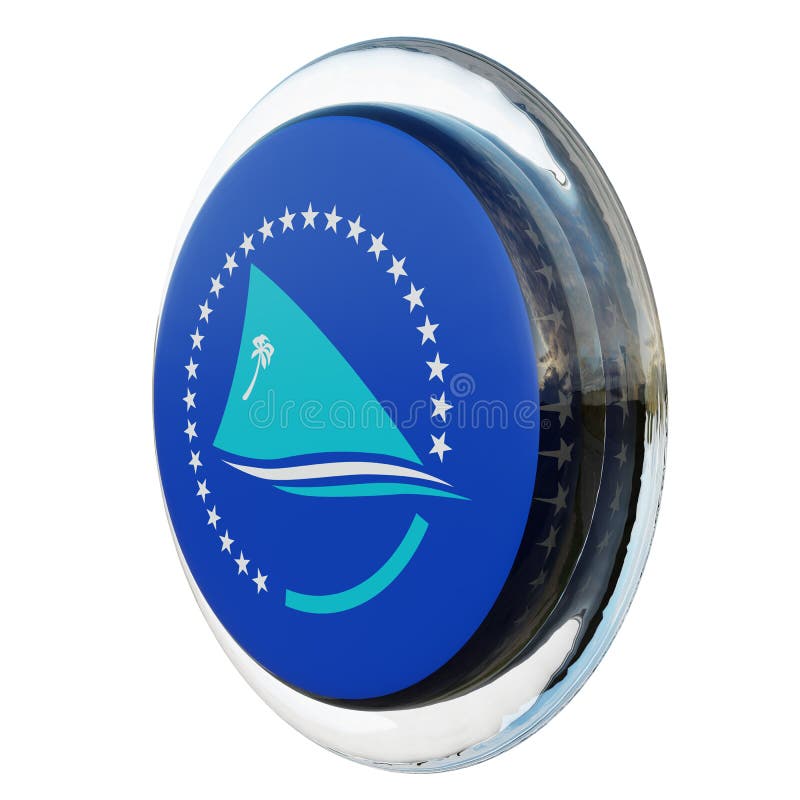 Pacific Community 3D flag stock illustration. Illustration of round ...