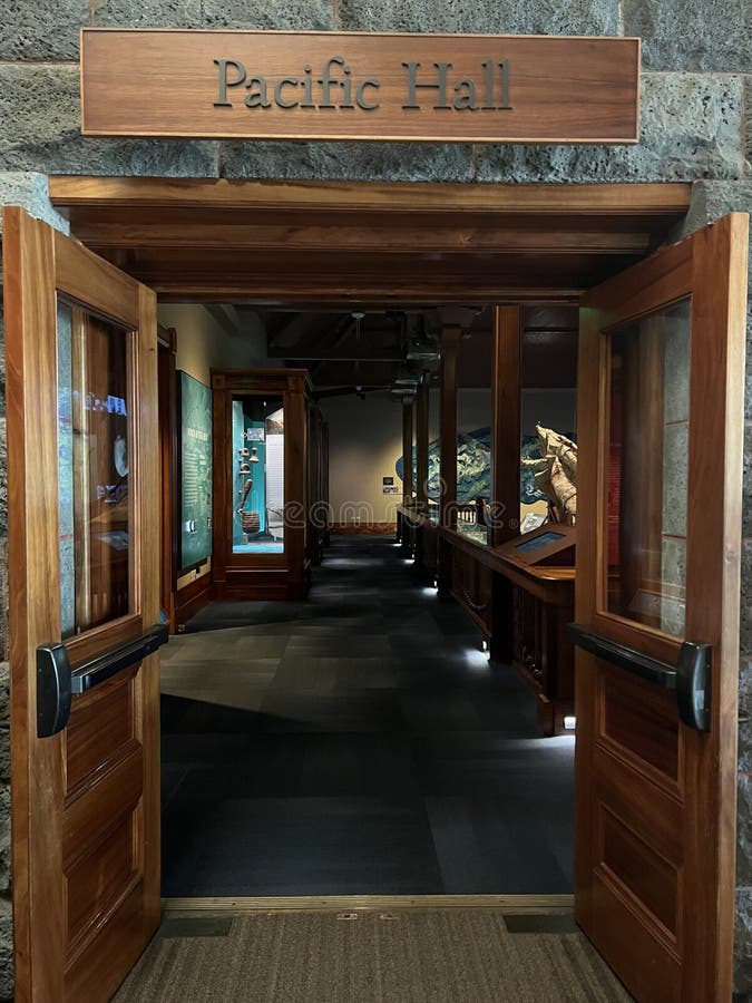 Pacific Hall at the Bishop Museum in Honolulu on Oahu, in Hawaii ...