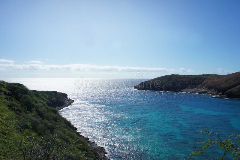 Pacific Island Bay stock photo. Image of oahu, viewpoint - 50219248
