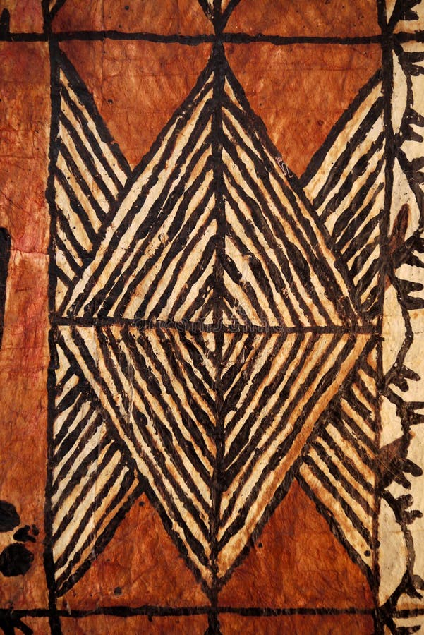 Pacific Islands: Tapa Cloth Diamond Design Stock Photo - Image of ...