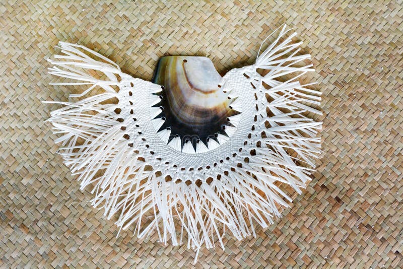 Pacific Islands Woven Fan in Rarotonga, Cook Islands Stock Photo ...