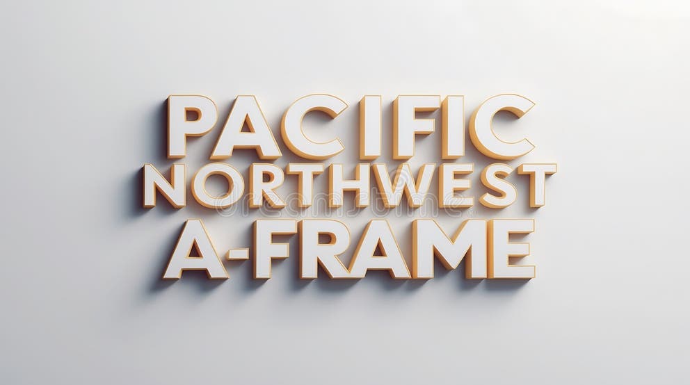 Pacific Northwest a-frame Cabin Design Featuring Bold Typography and ...