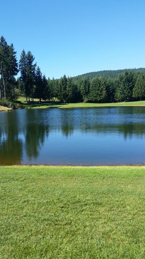 Pacific Northwest Golf Course Stock Image - Image of green, golf: 51760315