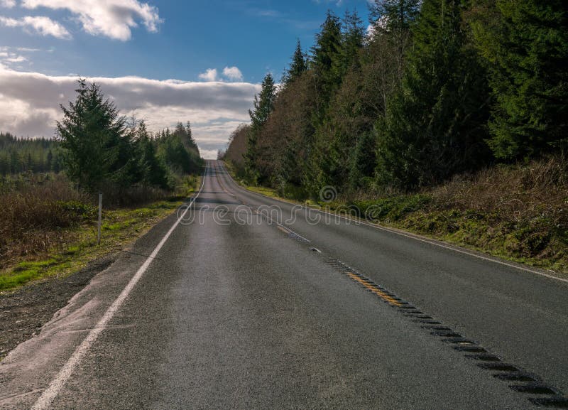Pacific Northwest Highway stock image. Image of road - 91551711