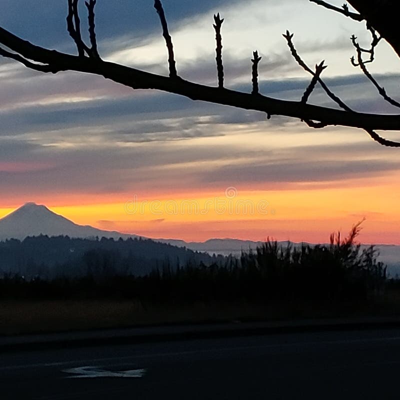 Pacific Northwest sunrise stock image. Image of washington - 149521775