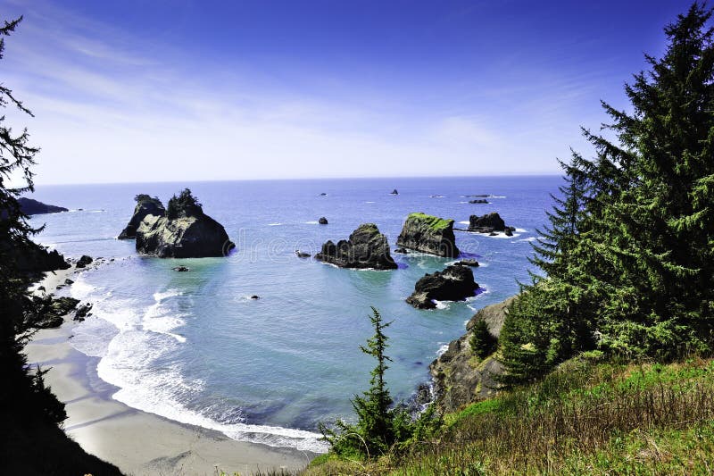 Oregon Coast - Boiler Bay stock photo. Image of oregon - 8125714