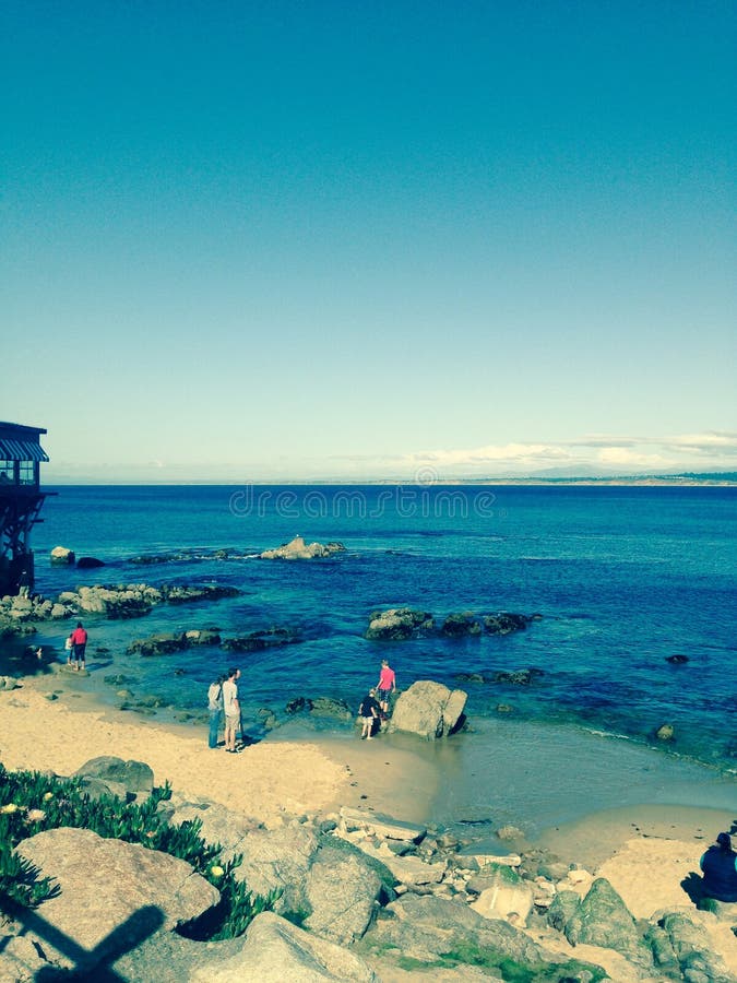 Pacific Ocean in Central California Editorial Stock Photo - Image of ...