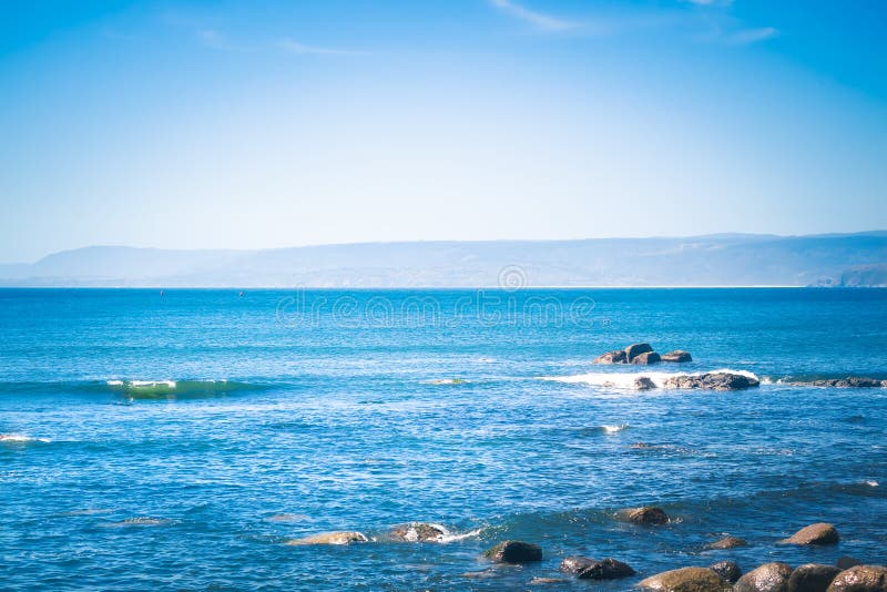 Pacific ocean in Chile stock photo. Image of silence - 192299456