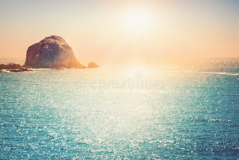 Pacific ocean in Chile stock photo. Image of beach, rock - 192126716