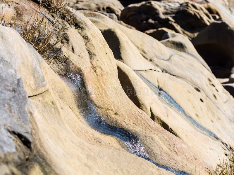 Pacific Ocean Coastline with Stone Structures, Bean Hollow State Stock ...