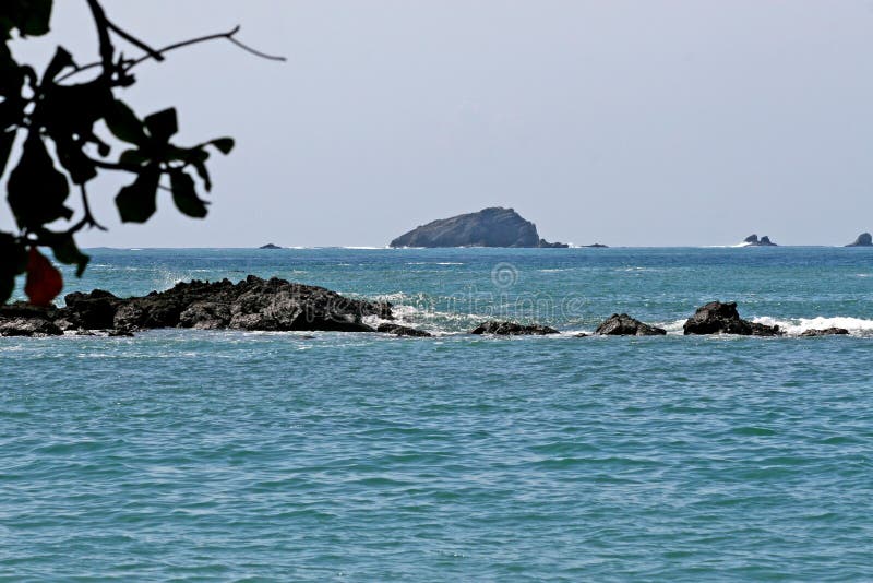 Pacific Ocean Of Costa Rica Stock Image - Image of blue, scenic: 4845973