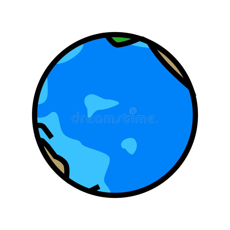 Pacific Ocean Map Color Icon Vector Illustration Stock Illustration ...