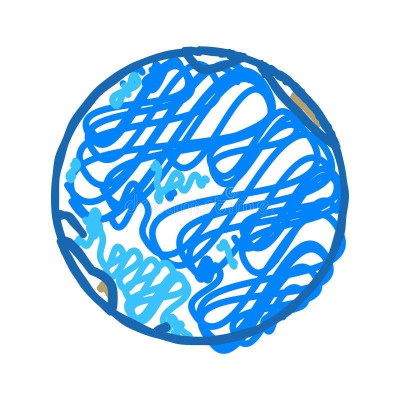 Pacific Ocean Map Line Icon Vector Illustration Stock Illustration ...