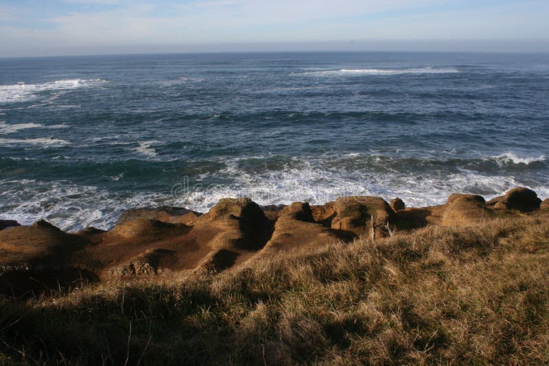 Pacific Ocean at Oregon Coast Stock Photo - Image of oregon, landscape ...