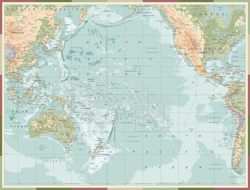 260+ Pacific ocean map Free Stock Photos - StockFreeImages