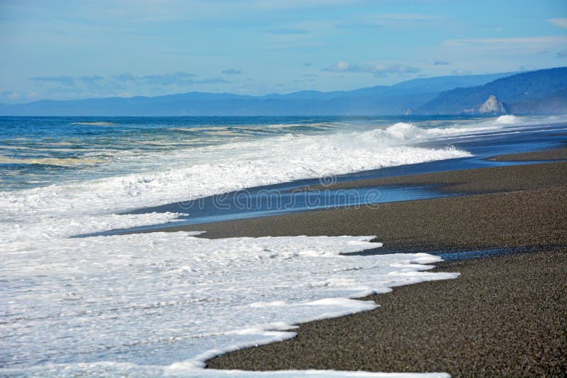 Pacific Ocean Shore, CA, USA America Stock Photo - Image of breakers ...