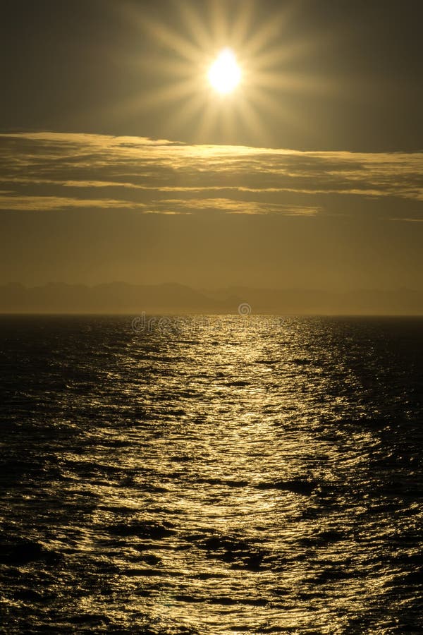 Pacific Ocean Sunset at Huntington Beach California Stock Photo - Image ...