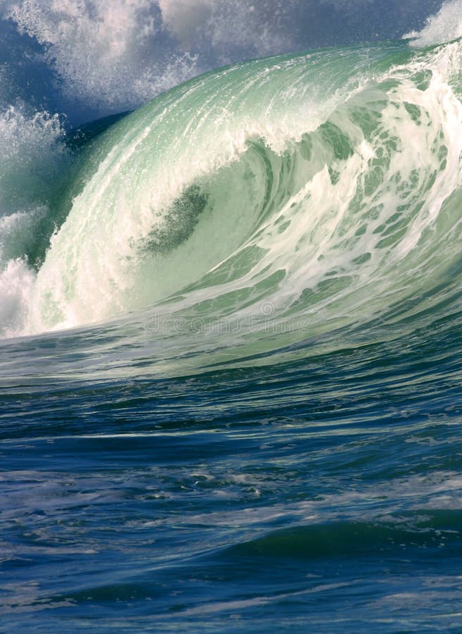Pacific Ocean Surfing Wave stock photo. Image of force - 9488910