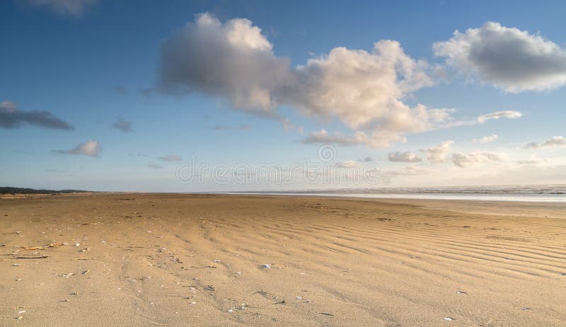 Pacific Ocean Washington State Stock Photo - Image of clouds, late ...