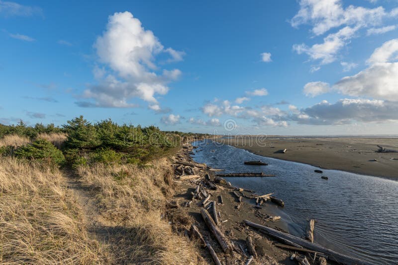 Pacific Ocean Washington State Stock Photo - Image of puffy, blue: 91526786