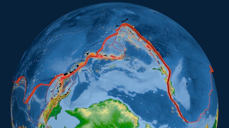Pacific Plate Extruded - Physical Stock Illustration - Illustration of ...