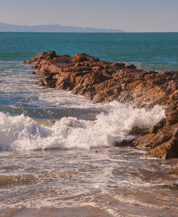 Pacific Rocky Shore stock image. Image of park, erosion - 58914979