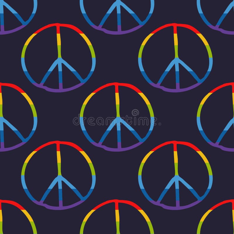 Pacific Sign Seamless Doodle Pattern Stock Illustration - Illustration ...