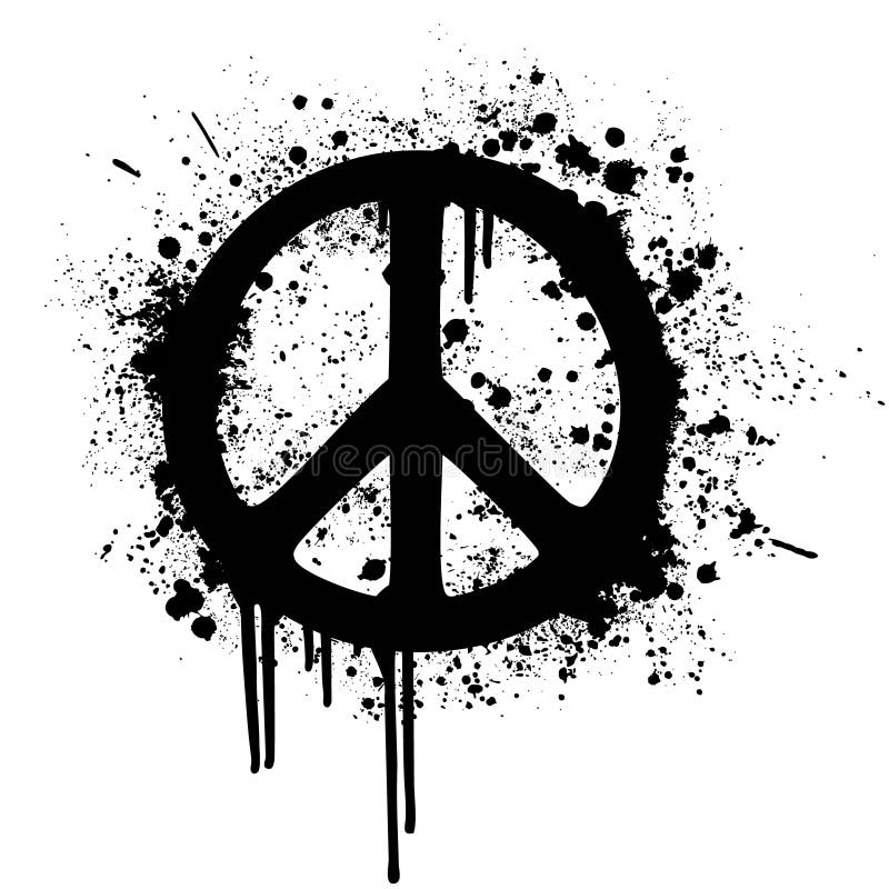 Pacific Symbol in Graffiti Style. Vector Monochrome Isolated ...