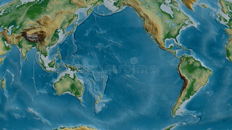 Pacific Tectonic Plate - Raster. Physical Stock Illustration ...