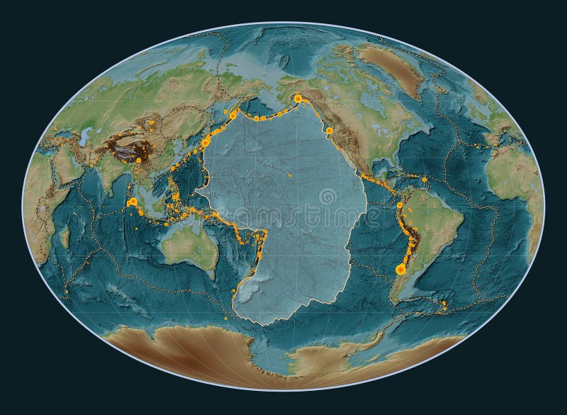 Pacific Tectonic Plate. Wiki. Fahey. Earthquakes and Boundaries Stock ...