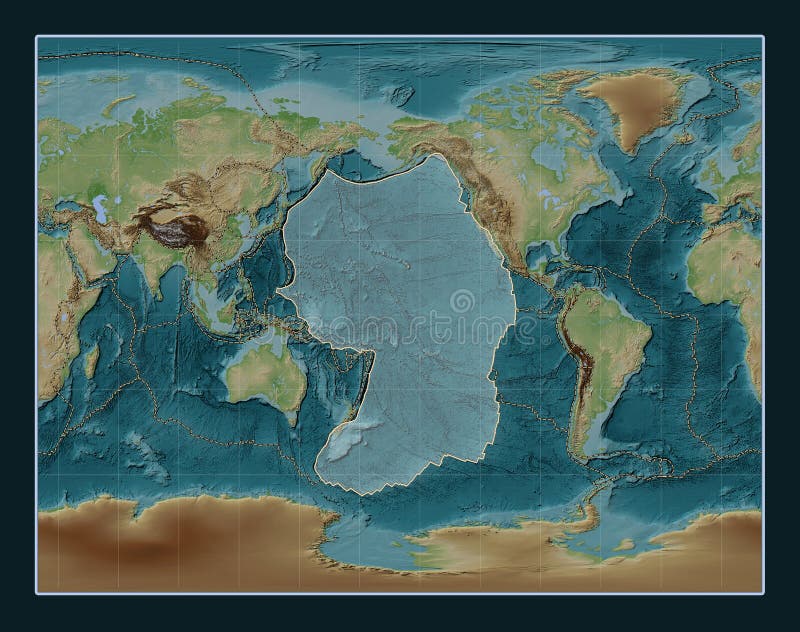 Pacific Tectonic Plate. Wiki. Gall Stereographic. Boundaries Stock ...