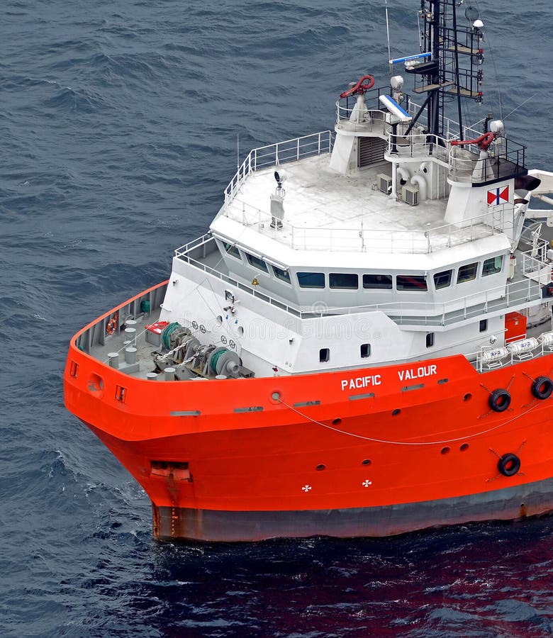The Pacific Valour an Offshore Supply and Workboat from High Angle ...