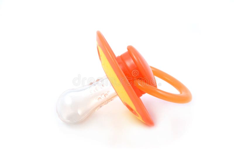 Pacifier stock photo. Image of orange, pacifier, children - 836552