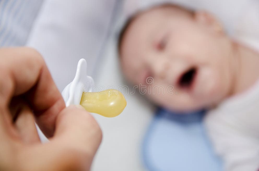 Pacifier for baby. stock image. Image of person, tantrums - 30927529