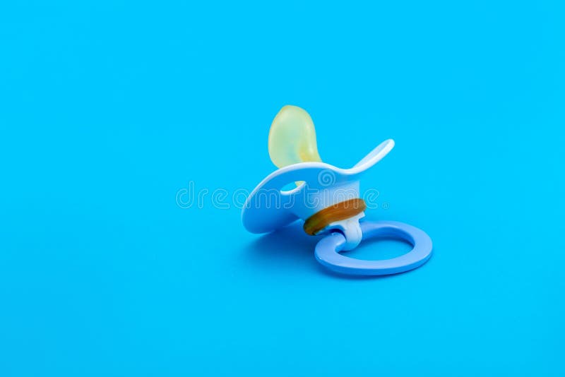 A Pacifier with a Bite for Babies Made of Soft Silicone. Stock Image ...