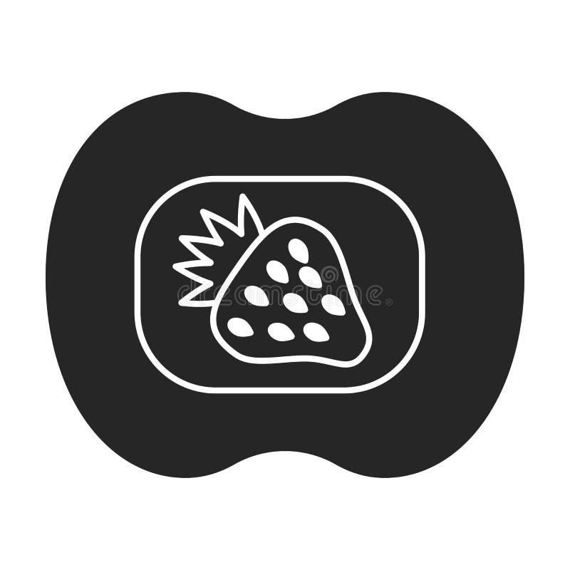 Pacifier Vector Icon.Black Vector Icon Isolated on White Background ...