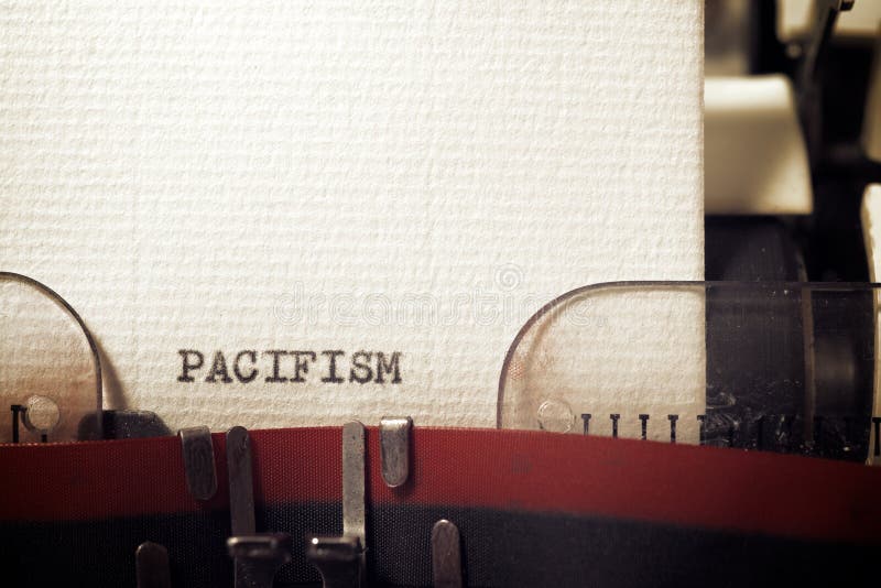 Pacifism concept view stock image. Image of elegant - 218416115