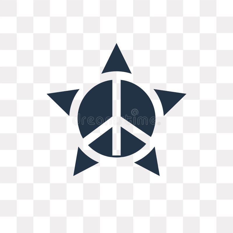 Vector Pacifism Sign. Hippie Style Ornamental Background. Love And ...