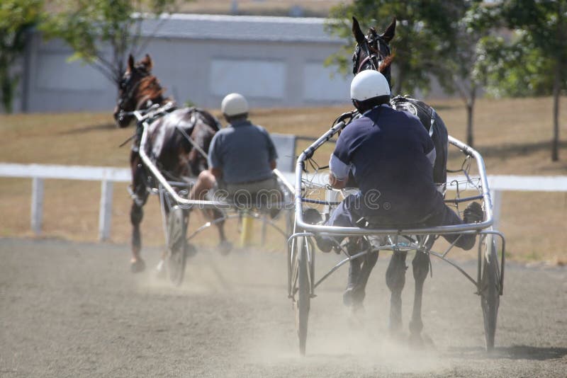 Horse and Trap Race stock image. Image of sport, race, wheel - 151943